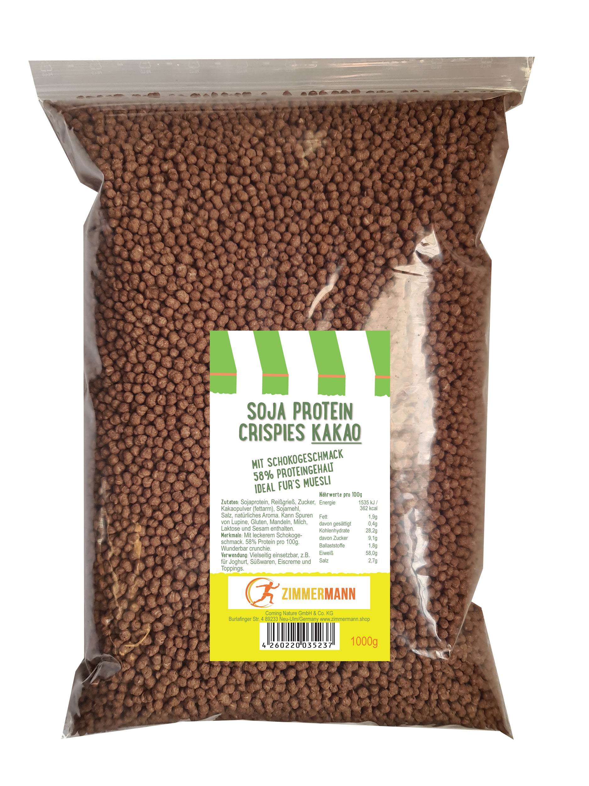 Soja Protein Crispies Kakao das proteinreiche Muesli – Erdschwalbe